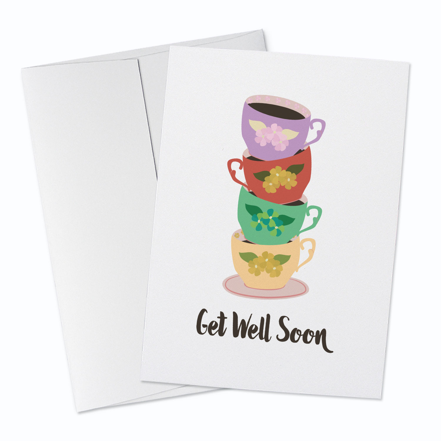 Get Well Soon Greeting Card • Fox & Fancy