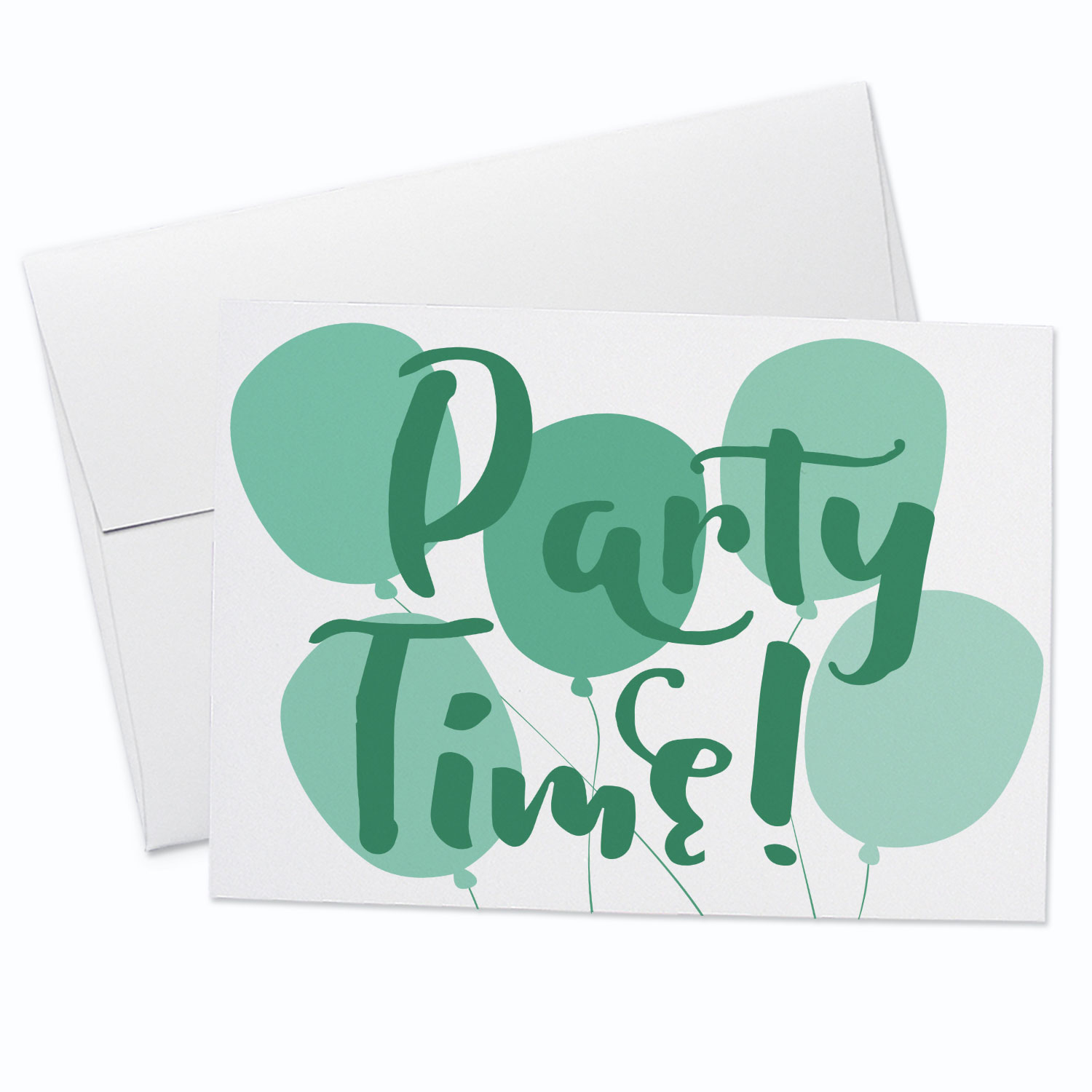Party Time Birthday Greeting Card • Fox & Fancy